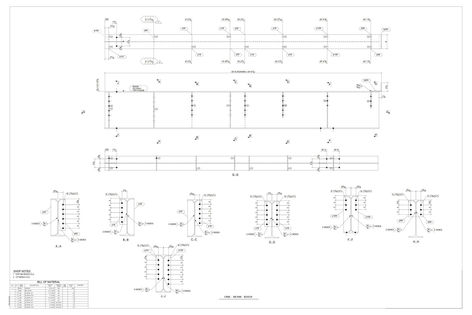 Sample Drawings - Alket Steel Detailing