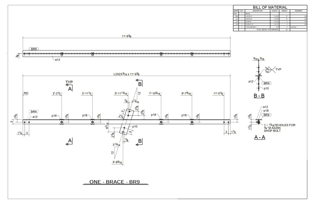 Sample Drawings - Alket Steel Detailing
