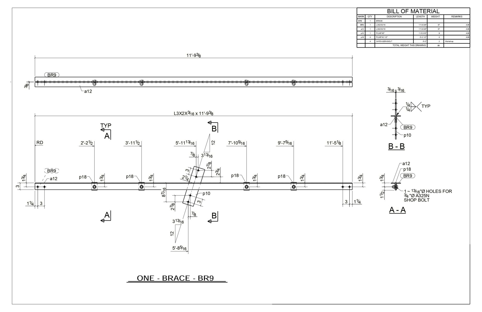 Sample Drawings - Alket Steel Detailing