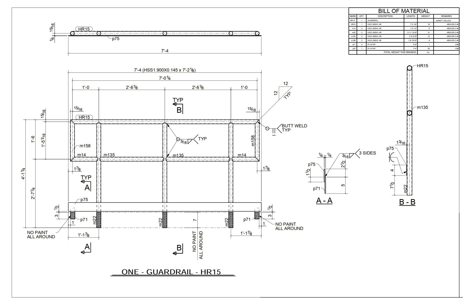 Sample Drawings - Alket Steel Detailing