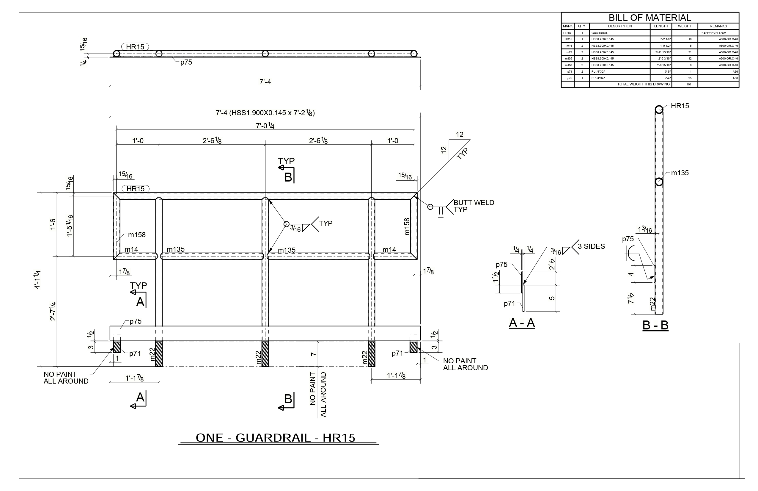 Sample Drawings Alket Steel Detailing Sample Drawings Alket Steel Detailing